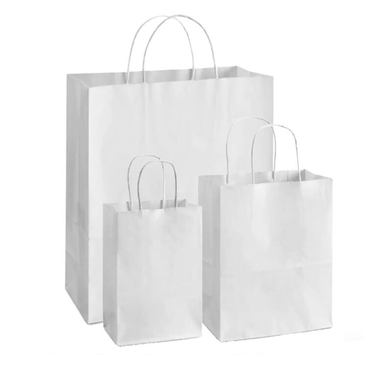 White Paper Bags Wholesale - Paper Boss